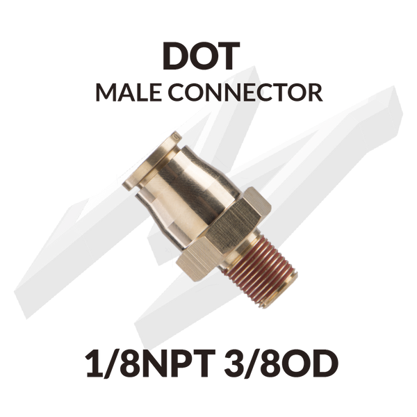 Shop DOT MALE CONNECTOR 1/8NPT 3/8OD at maxloadstance.com